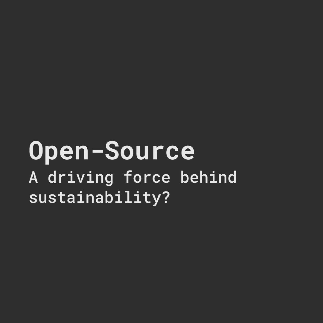 Open Source And Sustainability